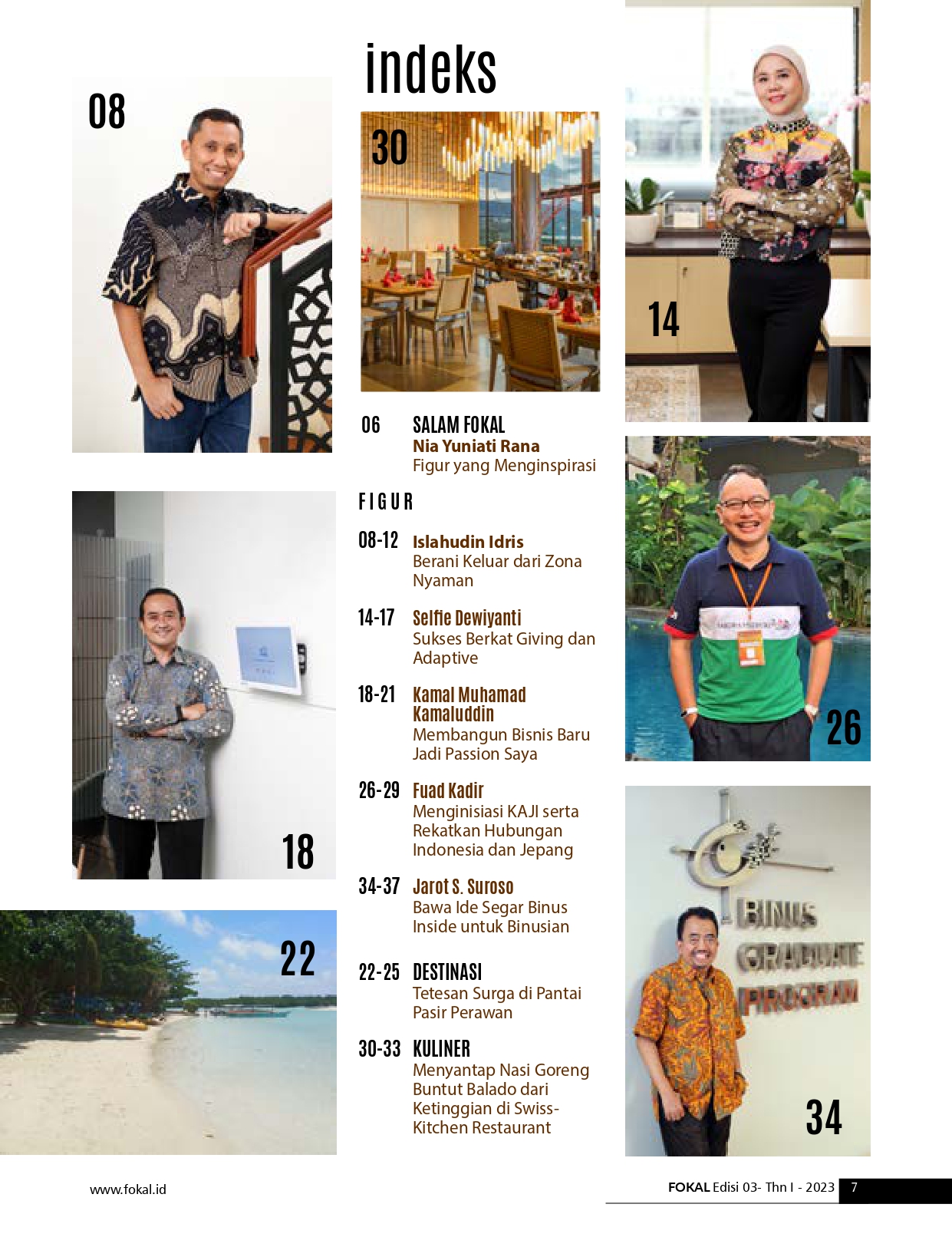 Wawancara di Majalah FOKAL, Edisi 3/Tahun I-2023. FOKALマガジンのインタビュ – KAJI